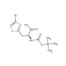 (S)-3-(4-bromothiazol-2-yl)-2-((tert-butoxycarbonyl)amino)propanoic acid; CAS No.: 2641451-74-1